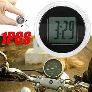Amazon.com: KAYNO 1Pc Mini Motorcycle Clocks Waterproof Stick-On ...