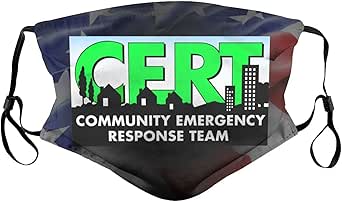 Amazon.com: Cert Community Emergency Response Team Face Mask Adult ...