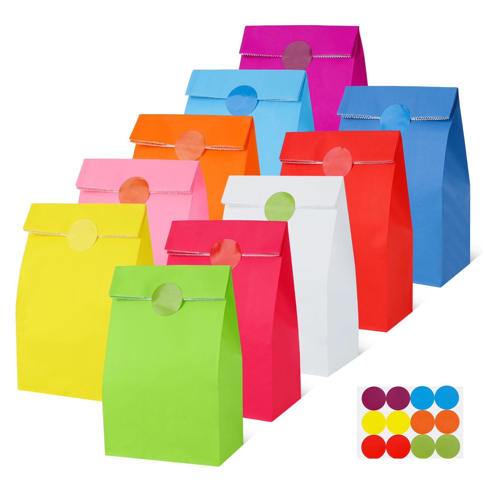 20PCS Paper Party Bags Goodie Bags Sweets Bags Goody Bags for Kids ...