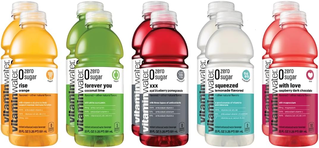 Amazon.com: KIRKLAND SIGNATURE Vita Rain Zero Variety Water Beverage 24 ...