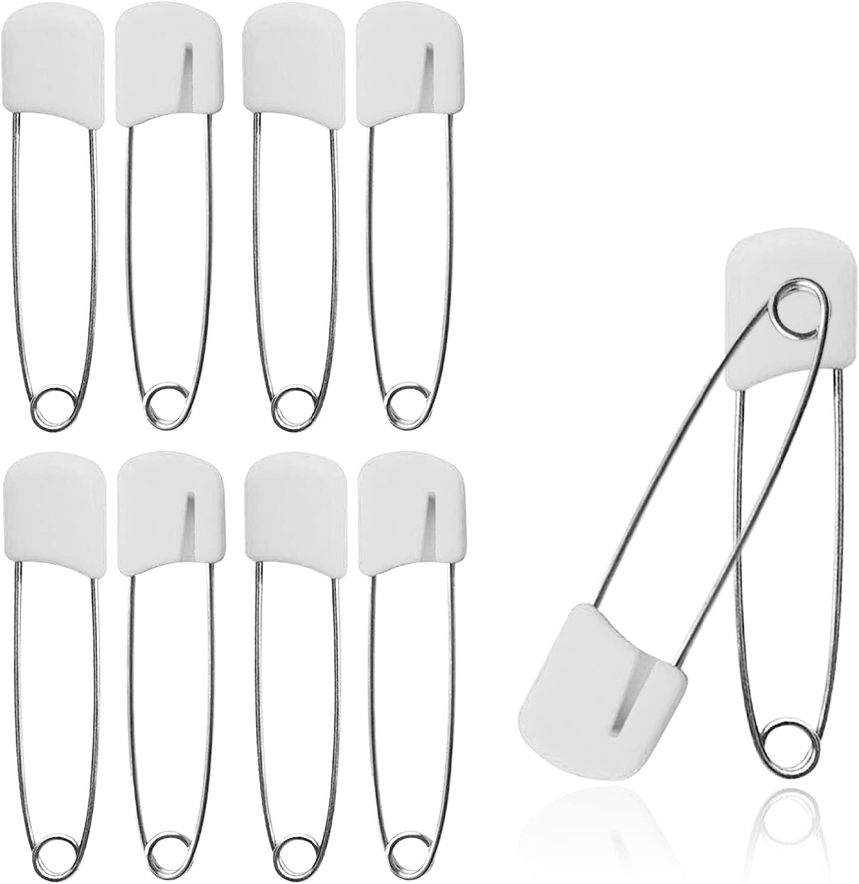 Amazon.com: 10 pcs Cloth Diaper Pins Stainless Steel Traditional Safety ...