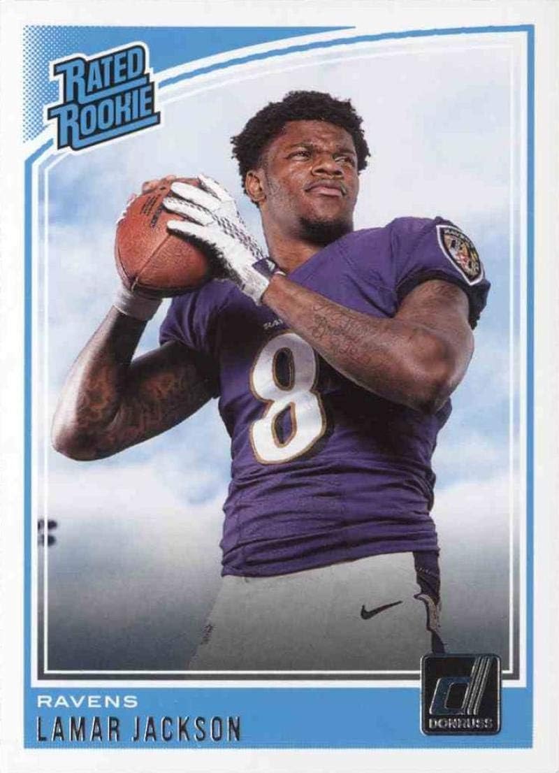 Amazon.com: 2018 Donruss Football #317 Lamar Jackson RC Rookie Card ...