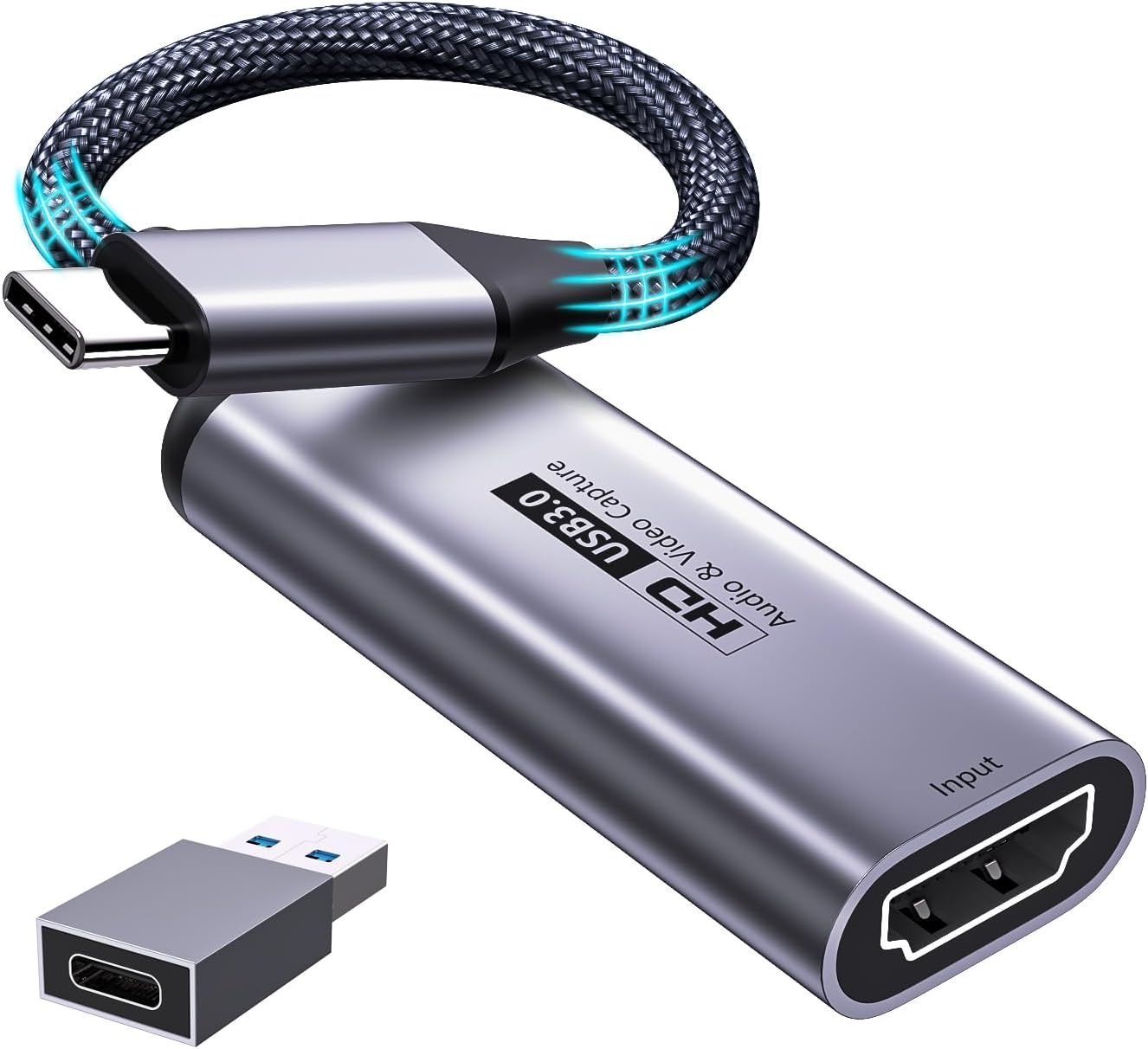 Amazon.com: Papeaso Video Capture Card, 4K HDMI to USB C 3.0 Capture ...
