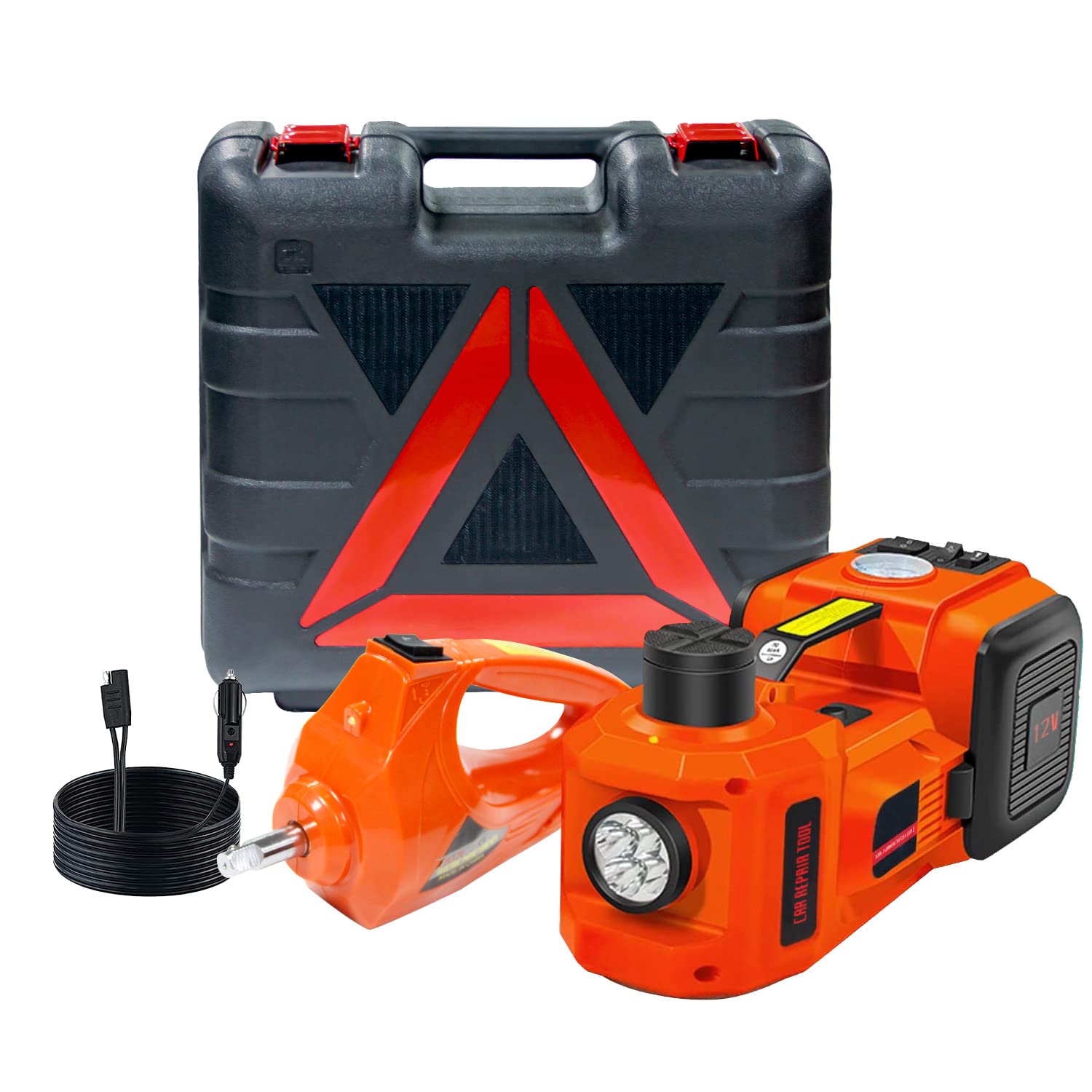 Amazon.com: KIMHI Electric Car Jack Kit 5Ton 12V Hydraulic Car Jack ...