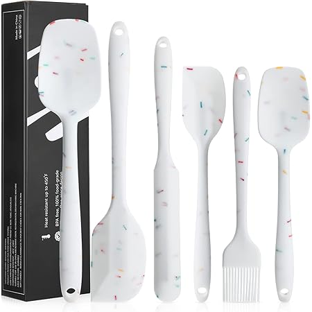 Amazon.com: 6 Piece Silicone Spatula Set - Heat Resistant Nonstick ...