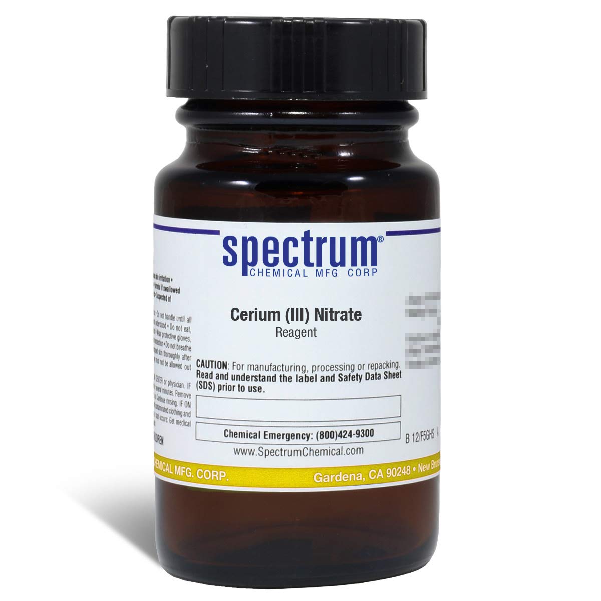 Spectrum C1208-100GM Cerium (III) Nitrate, Reagent Grade, Ce(NO3)3/6H2O ...
