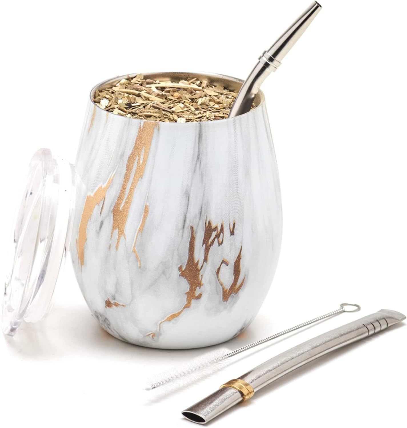 BALIBETOV Nuevo Set de Mate - Calabaza Moderna para Yerba Mate de 350 ...