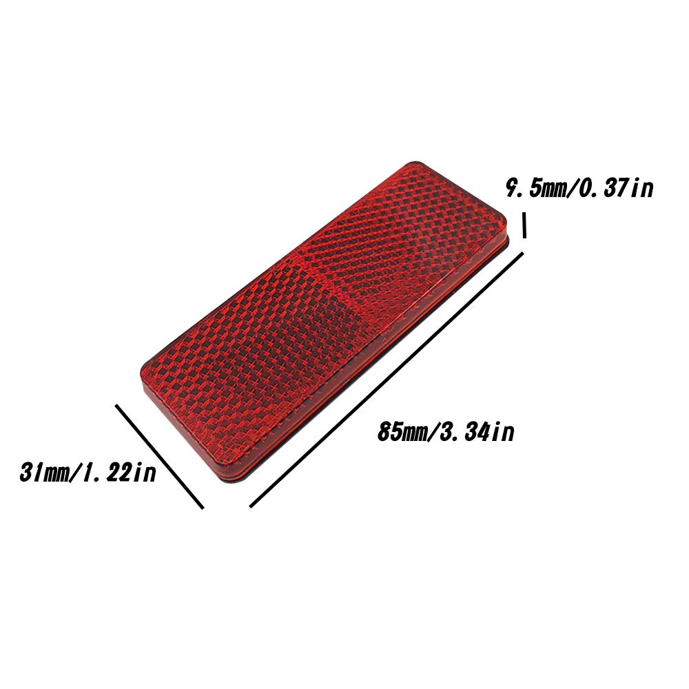 Snapklik.com : Rectangular Reflectors - Safety Spoke Reflective Quick ...