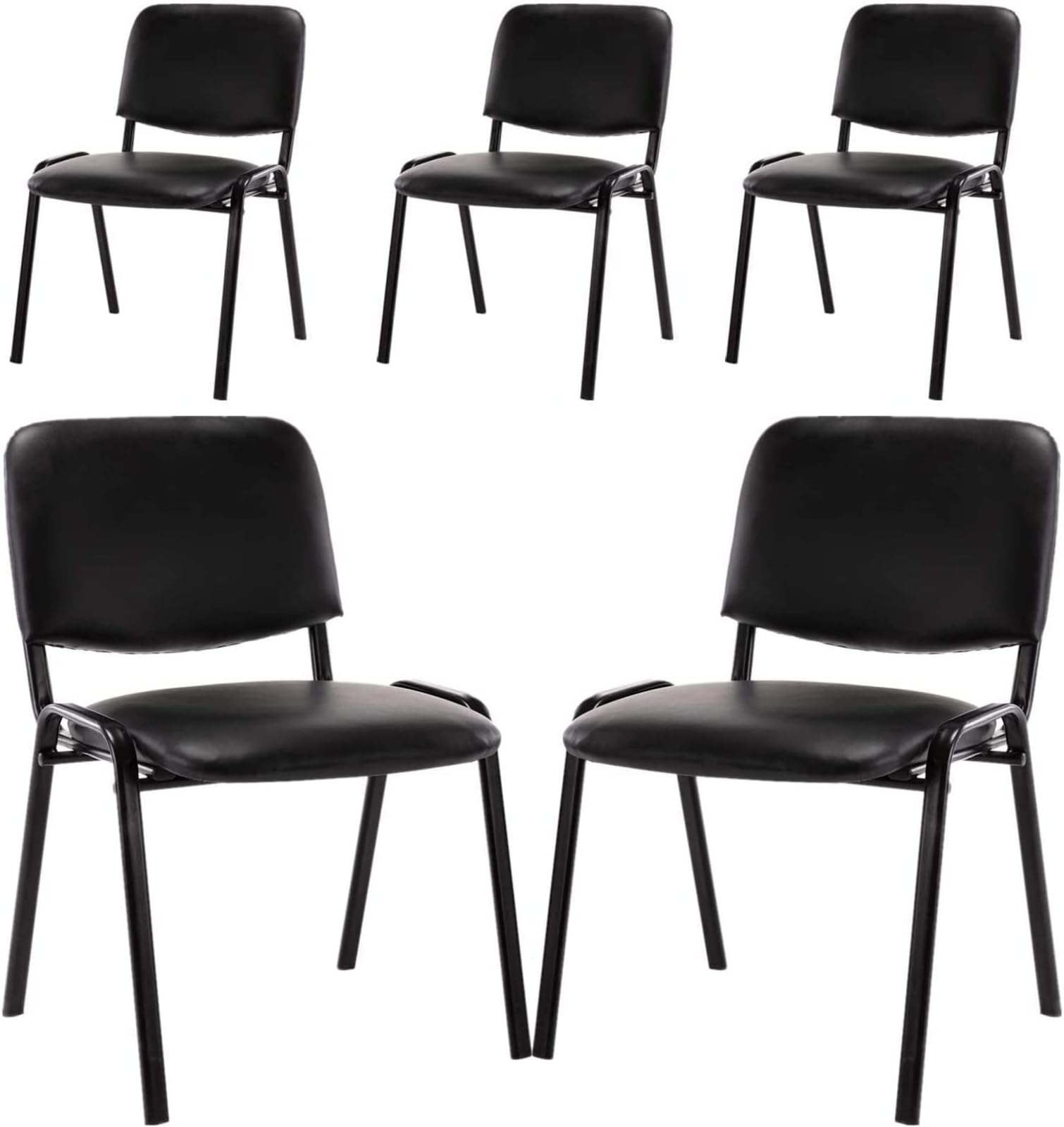 Amazon.com: VINGLI Waiting Room Chairs, 10-Pack Black Mesh Church ...