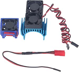 Amazon.com: Alomejor RC Heat Sink Fan Motor Fan Set for Slash 4x4 1/10 ...