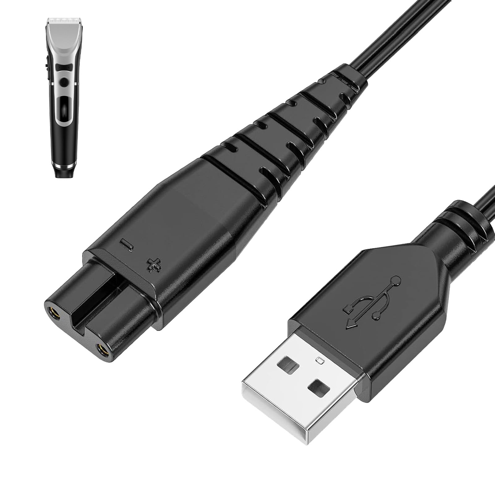 USB Shaver Charger Cable Compatible with Wahl Colour Pro 9649 Cordless ...