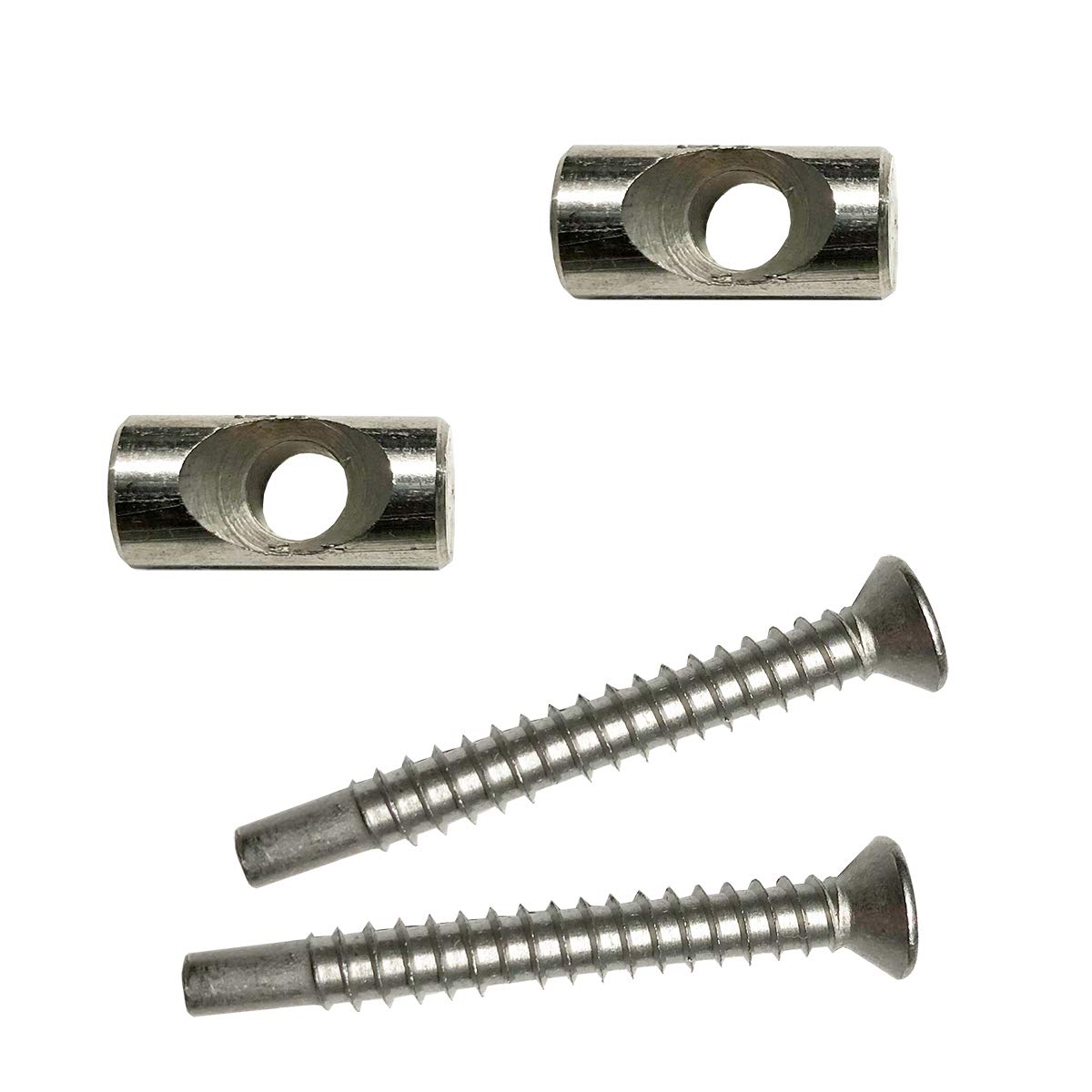 Stainless Steel Hinge Plug 9/32" Diameter and Screw Kit for Continuous ...