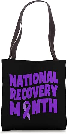 Amazon.com: National Recovery Month Purple Ribbon Addiction Recovery ...