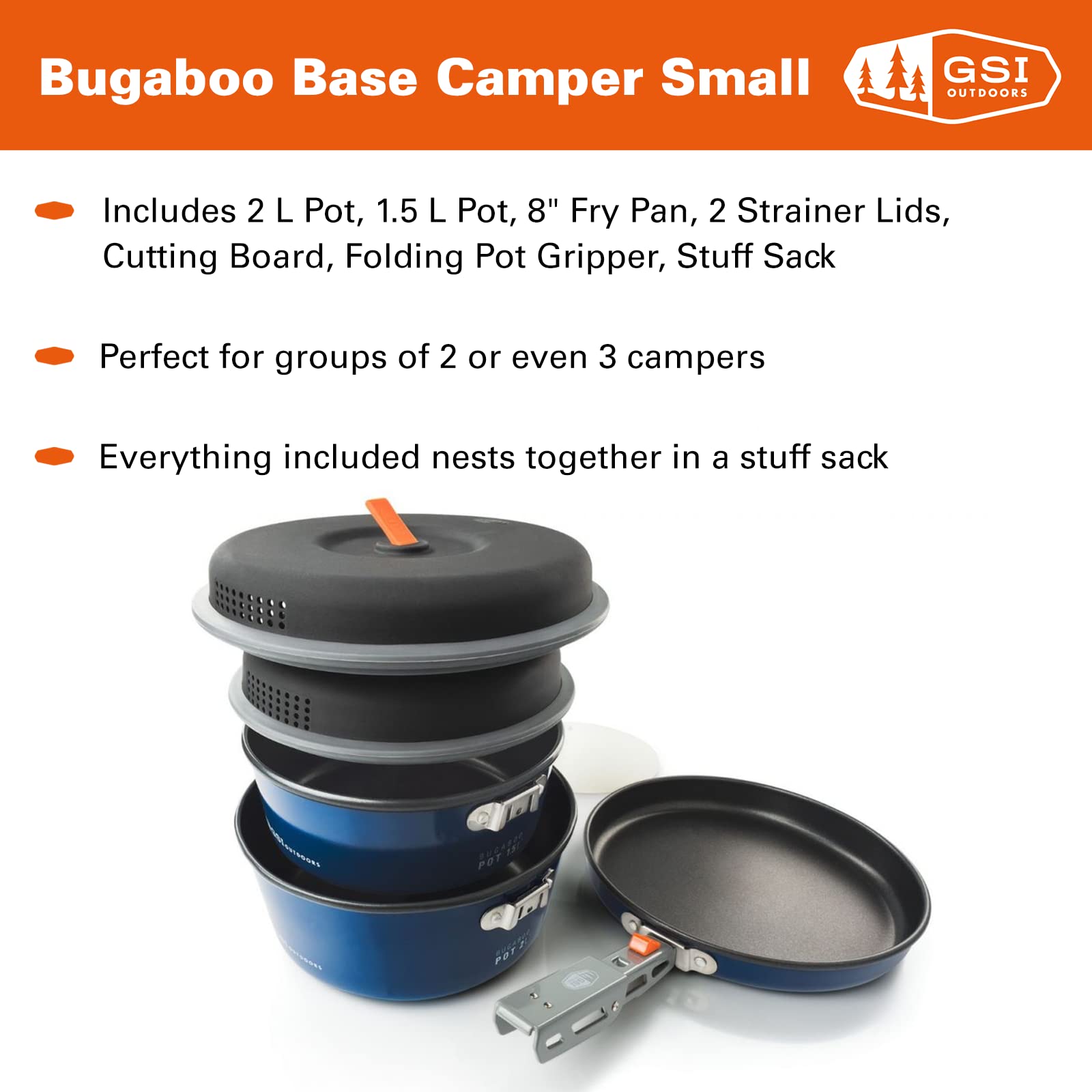 Gsi Cook Set Bugaboo Base Camper Nesting Cook Set Superior Backcountry ...