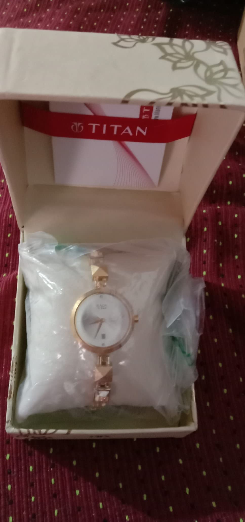 Titan Raga Viva Analog Champagne Dial Women's Watch-NL2606YM01 ...