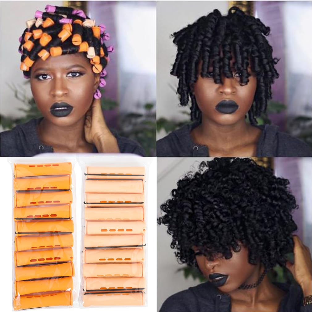 Amazon.com : Perm Rods Set for Natural Hair Plastic Cold Wave Rods ...