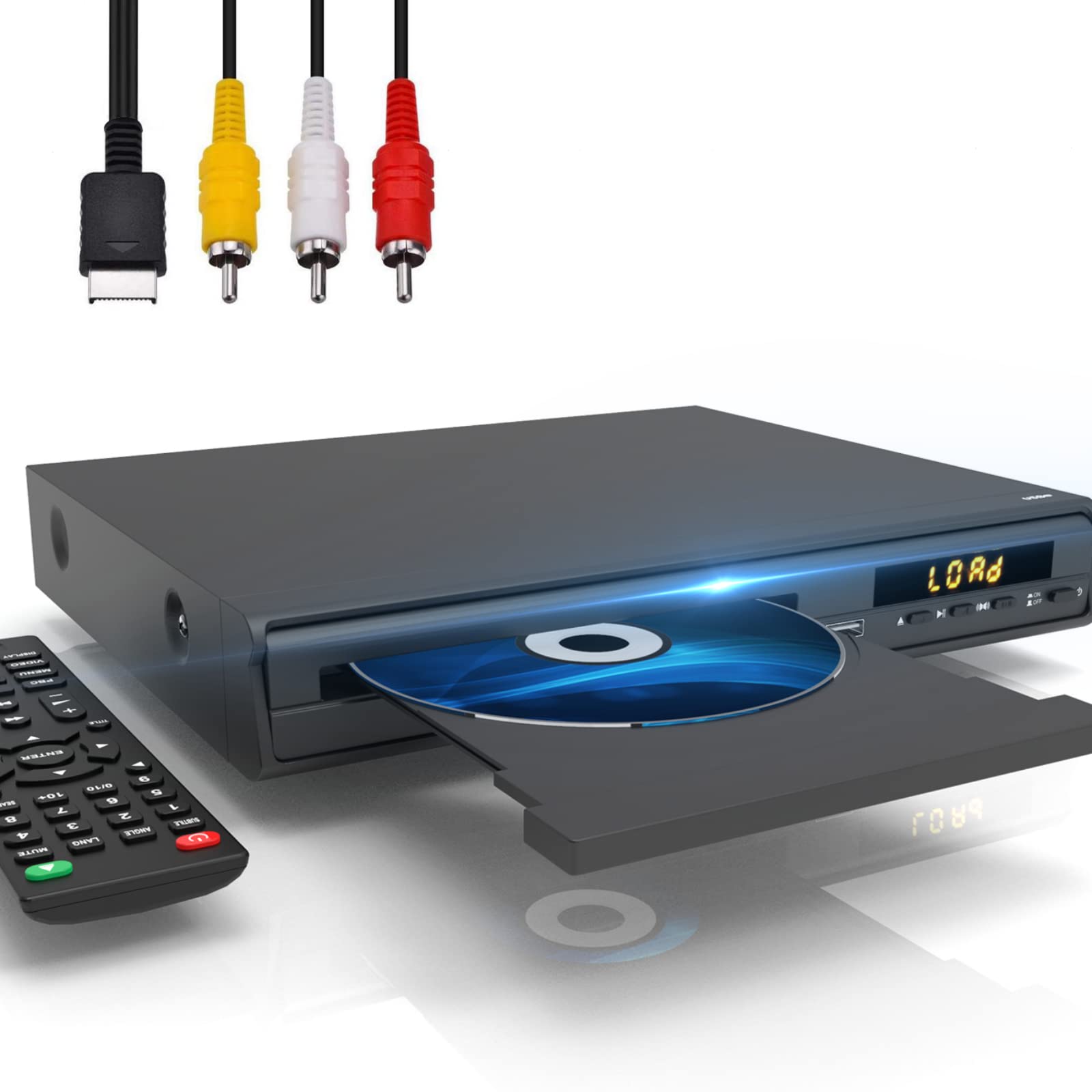 SHIWAKOTO DVD Player for TV, HDMI DVD Players Multi Regions, with Mic ...