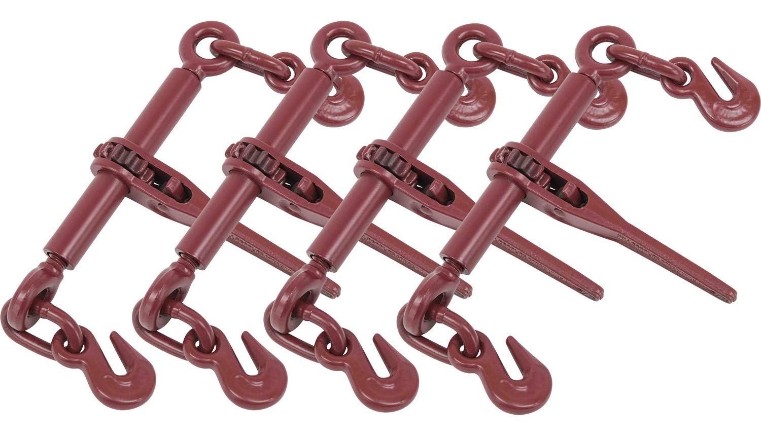 Amazon.com: Mytee Products (4 Pack) Ratchet Chain Binder 1/4" - 5/16 ...