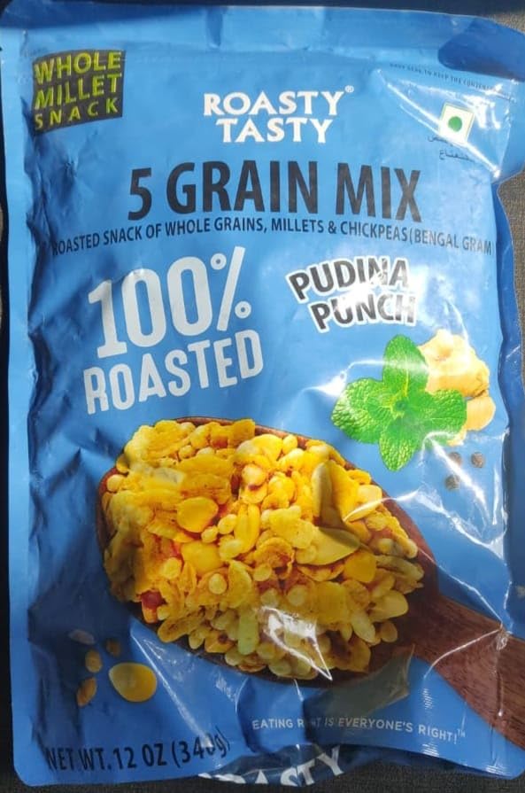 Roasty Tasty 5 Grain Mix Roasted Snack of Whole Grain & Millets with ...