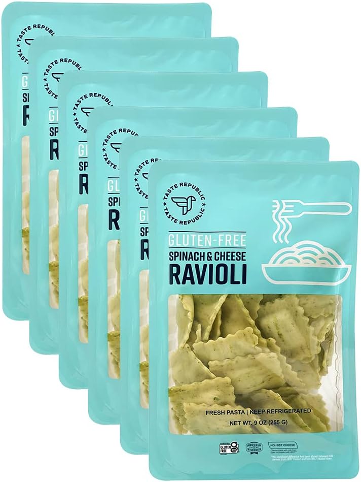 Amazon.com: Seviroli Foods Large Round 4 Cheese Ravioli Pasta, 5 Pound ...
