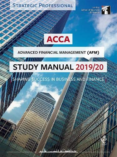 Buy ACCA Advanced Financial Management Study Manual 2019-20: For Exams ...