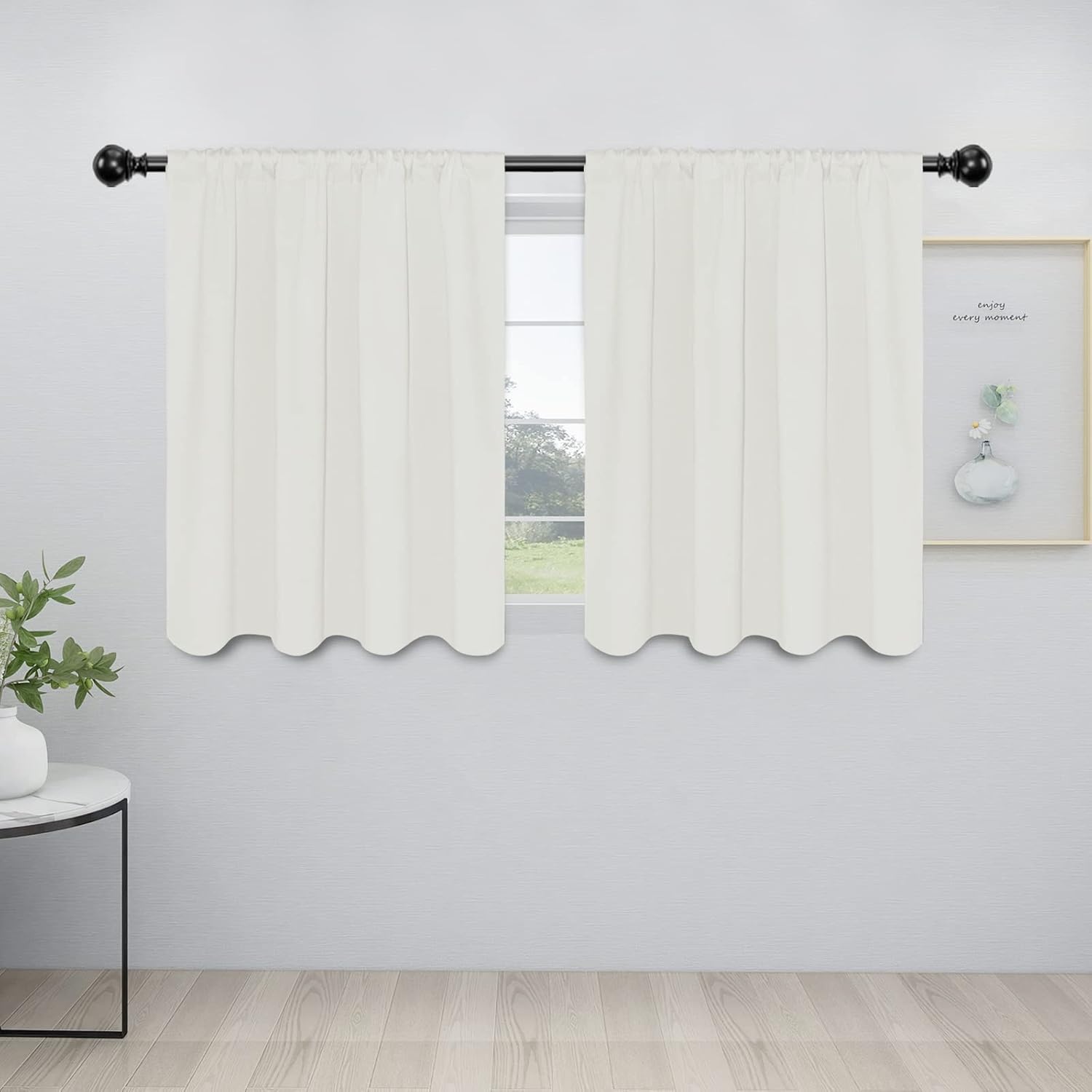 Amazon.com: Easy-Going Rod Pocket Blackout Curtains for Bedroom, Room ...