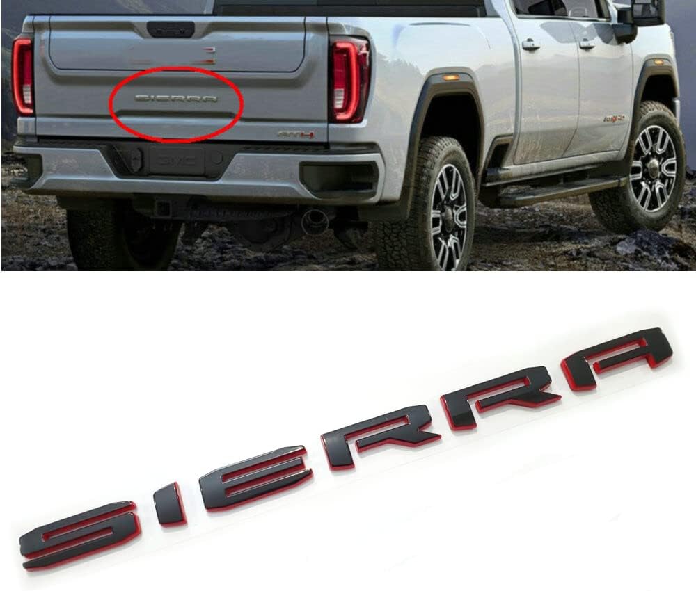 Amazon.com: 1x Sierra Emblem Nameplate Letter Decal Car Badge ...
