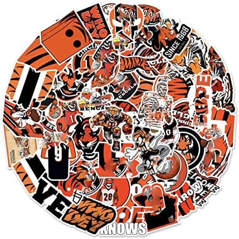 Amazon.com: 20 Pcs Stickers Packs Beng Decal Cincinnatis Colorful Vinyl ...