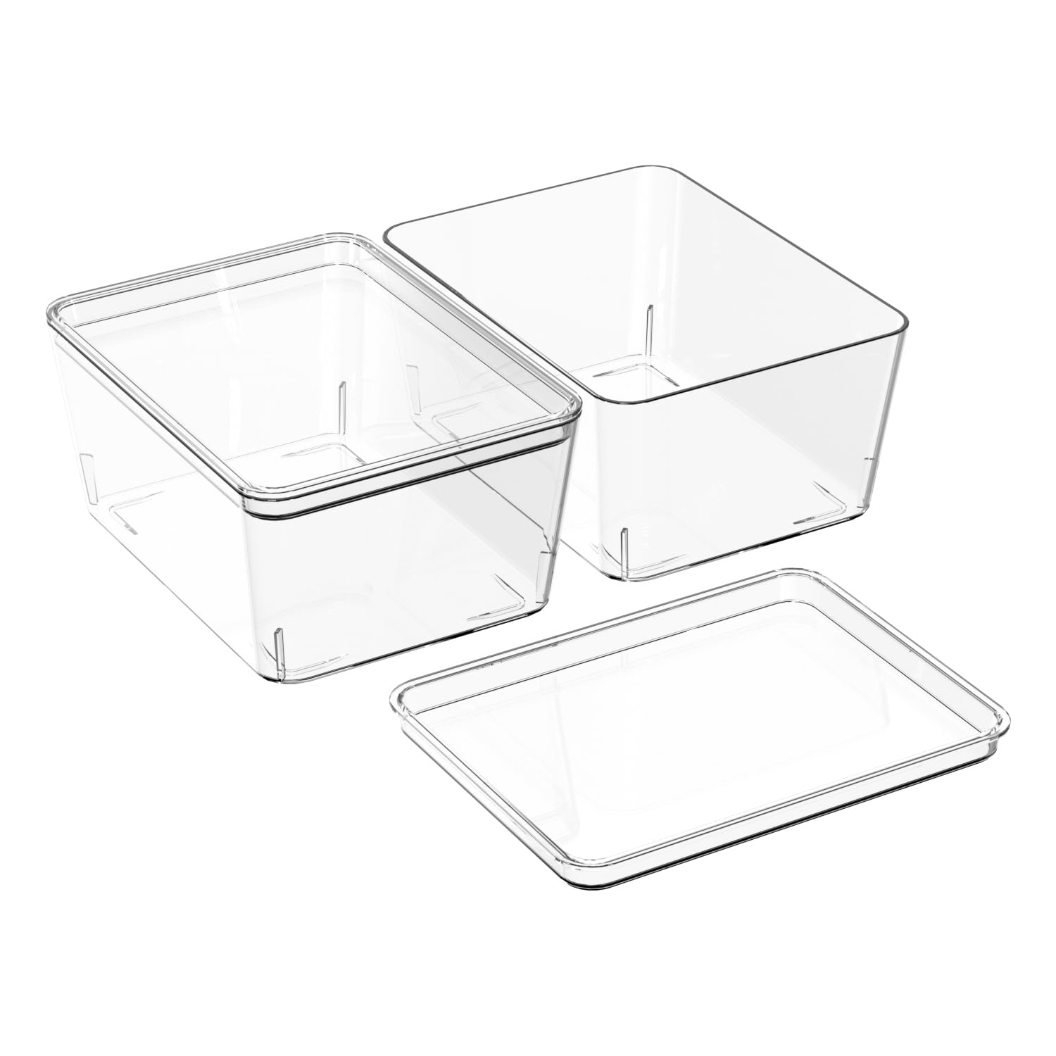 Amazon.com - Storage Bins With Lids Plastic Containers: Plastic ...