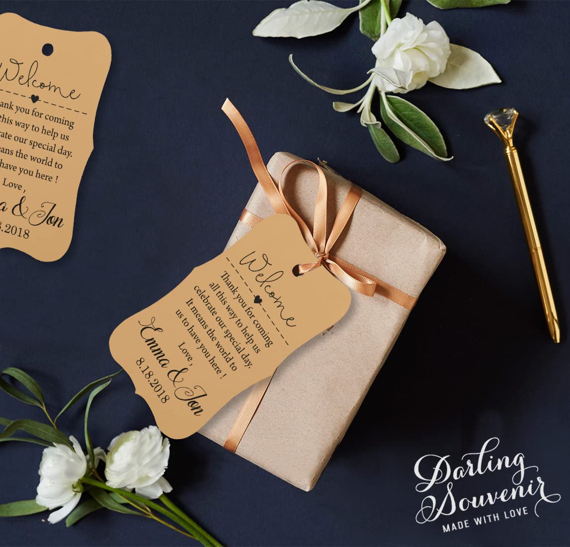 Personalized Wedding Tags And Labels Eucalyptus Wedding Personalized