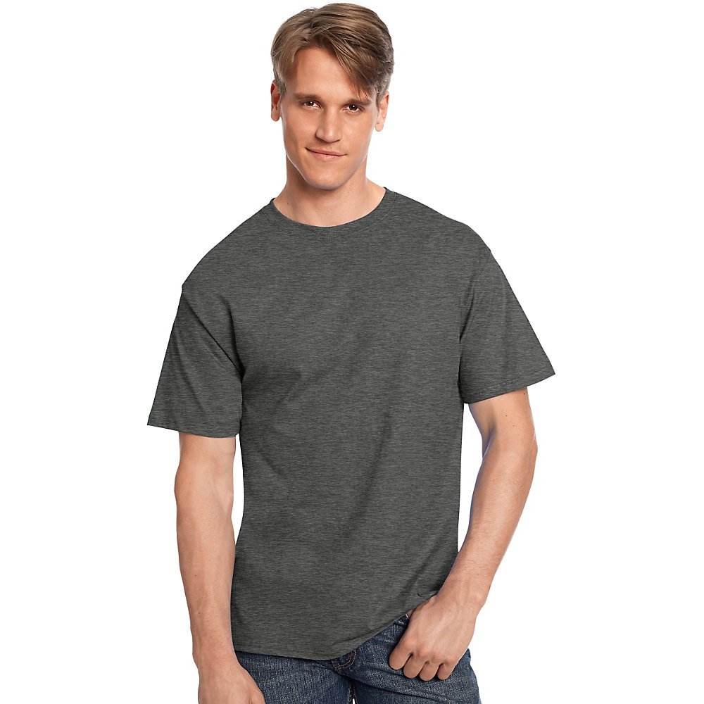 Basique Homme Coupe Classique Quotidien Hanes T-Shrt Comfortsoft L/S ...