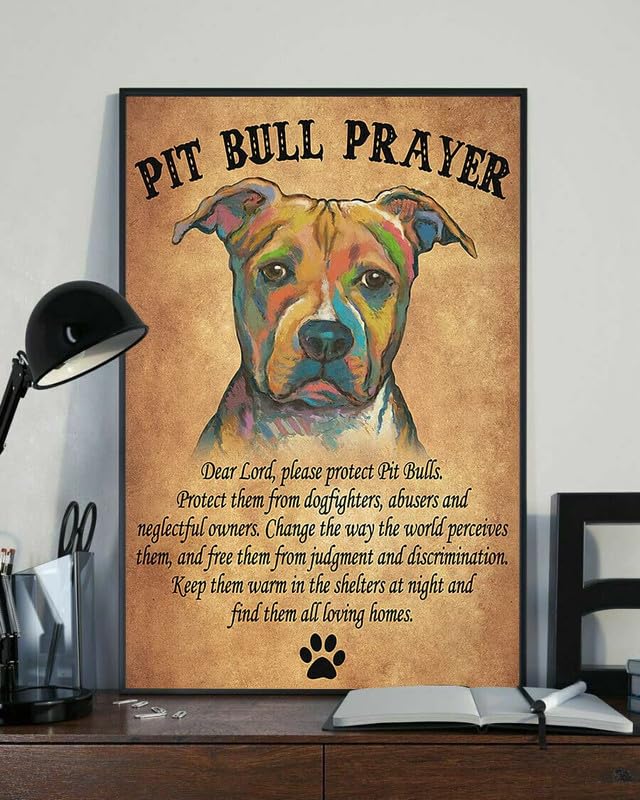 Amazon.com: VelfDuel Pitbull Prayer Dear Lord Please Protect Pit ...