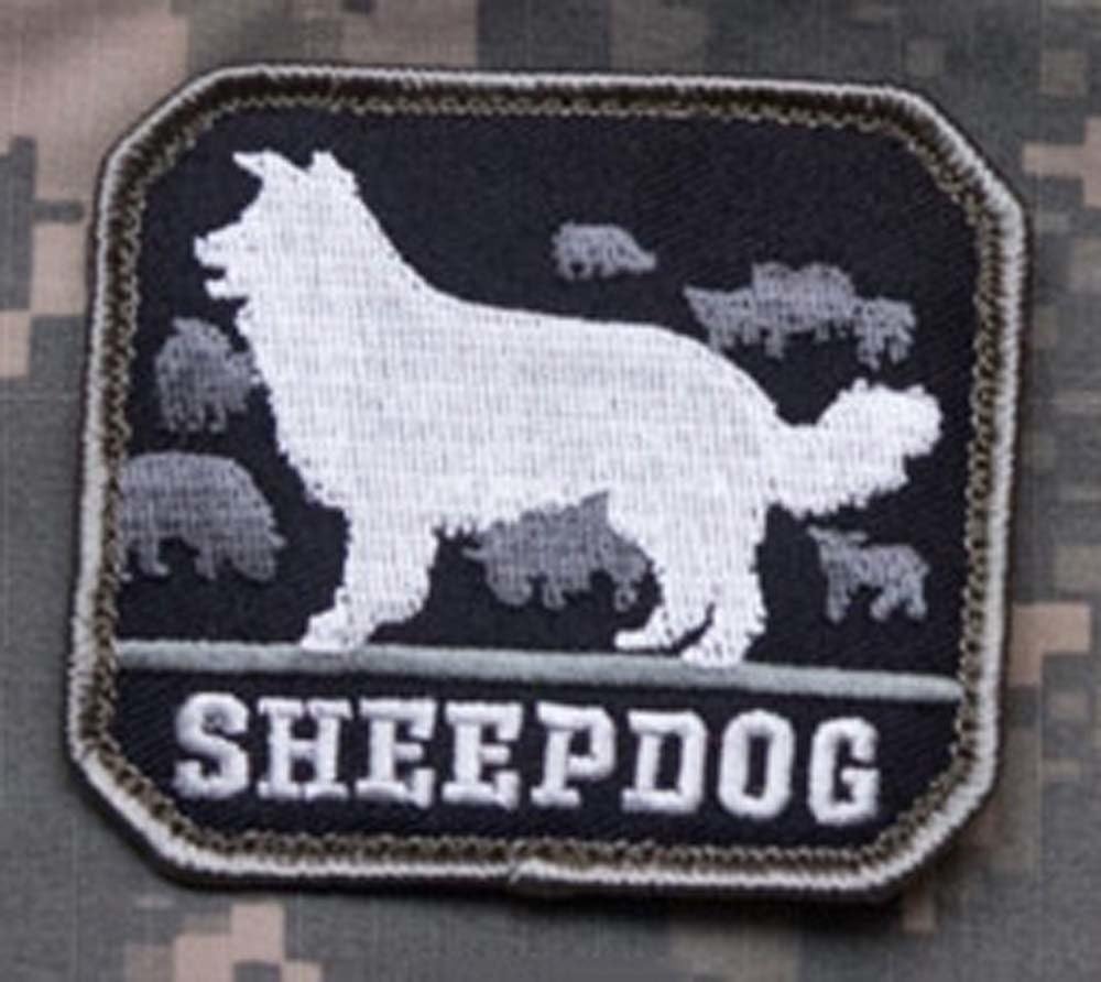 Amazon.com: Bundle 2 Pieces Sheepdog Military Patch/USA American Flag ...