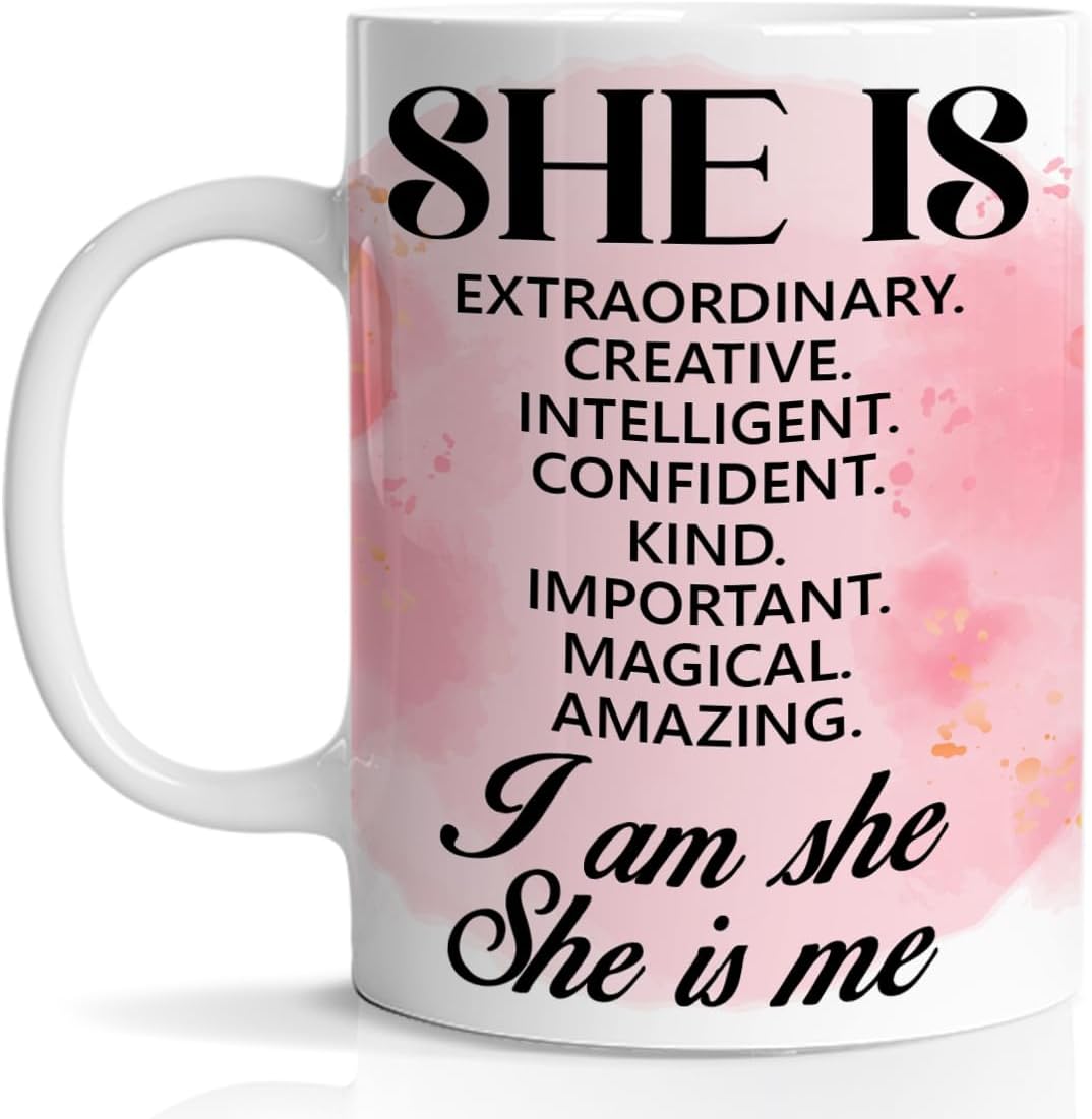 Amazon.com: Positive Affirmation Coffee Mug, Motivational Gift for Mom ...