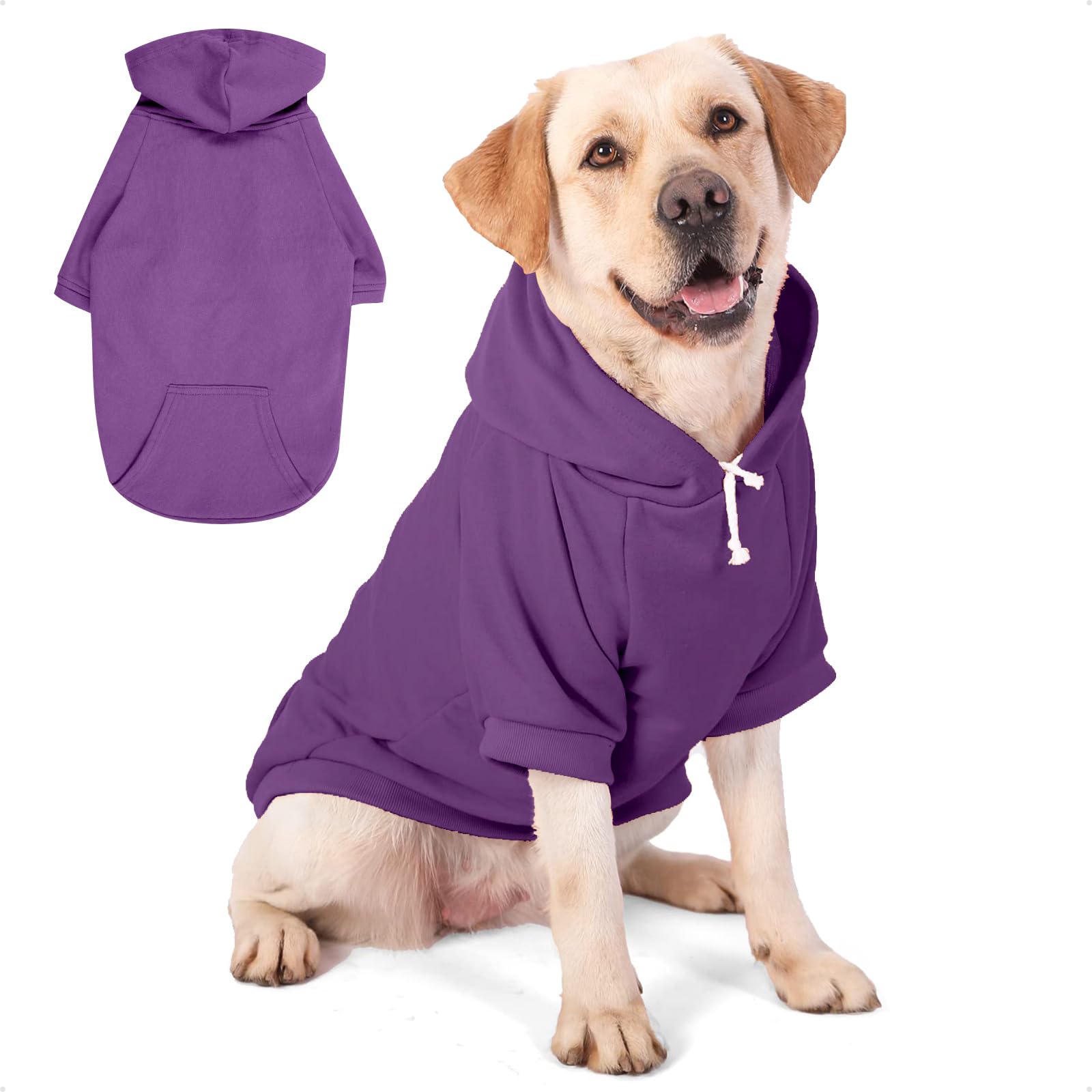 Amazon.com : PETWIT Dog Hoodies for Medium Large Dog, Dog Clothes ...