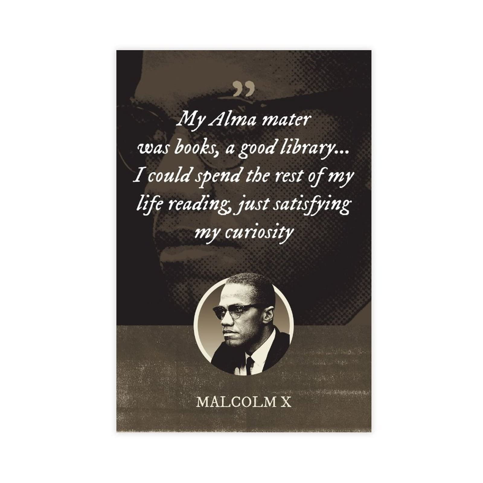 Malcolm X Library Quotes Malcolm X Quote About Reading Hand Typed On