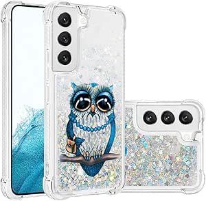 MEMAXELUS Case for Samsung Galaxy S25 5G, Glitter Cute Bling Sparkly Flowing Liquid Quicksand ...