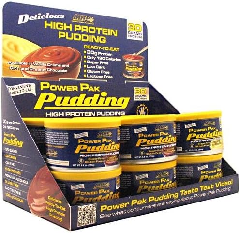 Amazon.com: MHP Power Pak Pudding, Chocolate/Vanilla 12-Pack 8oz Cans ...