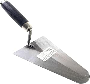 Masonry Trowel 8" Heavy Duty Steel Tool Wooden Handle Ideal for ...