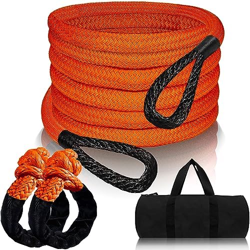 Amazon.com: Kinetic Recovery Tow Rope 7/8" x30ft (26000lbs), Offroad ...