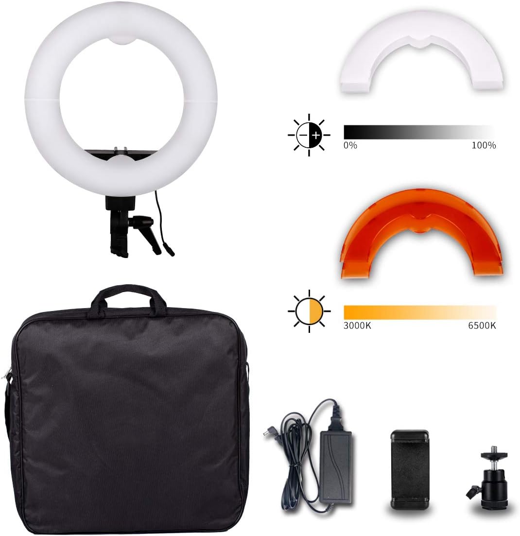 Amazon.com: SH Ring Light 12 inch LED Video Photo Lighting for Portrait ...