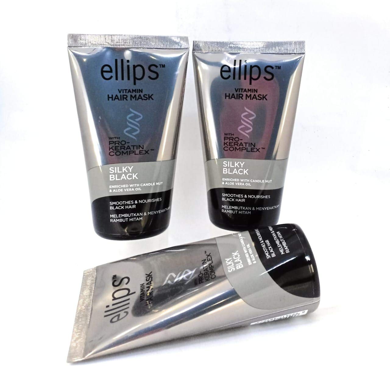 Amazon.com: Ellips Hair Mask (Pro Keratin) - Silky Black, 120 Ml (Pack ...