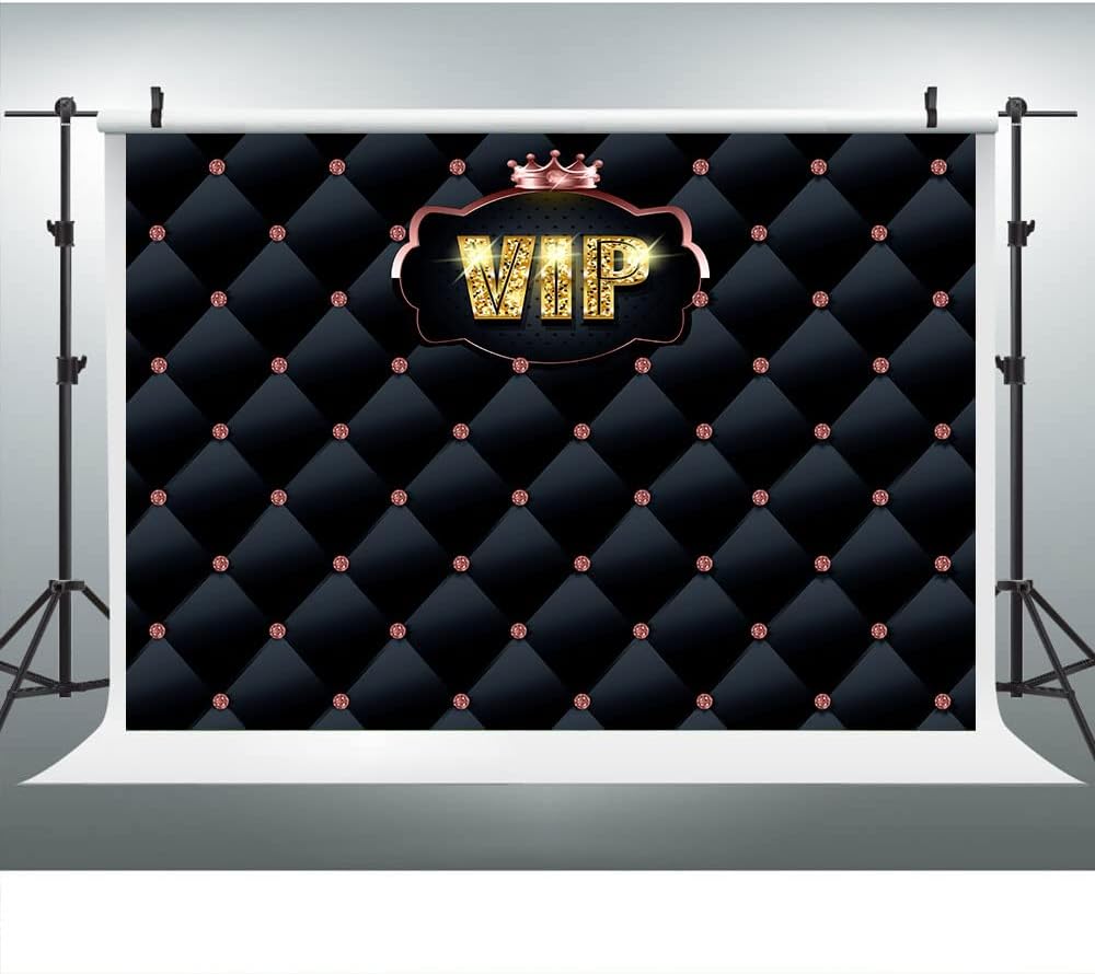 Amazon.com : LUCKBTY 10x7ft Customized Gold VIP Backdrops for ...