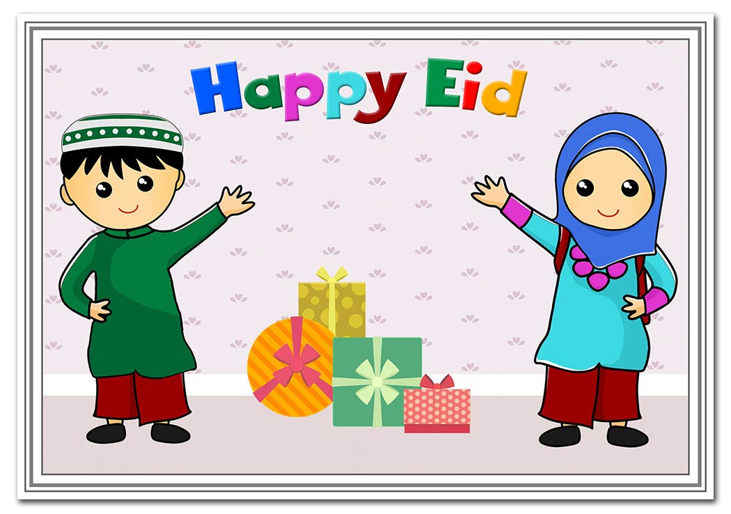 Eid Ul Fitr Cards For Children Eid Mubarak Card X 5 Eid Card Pack