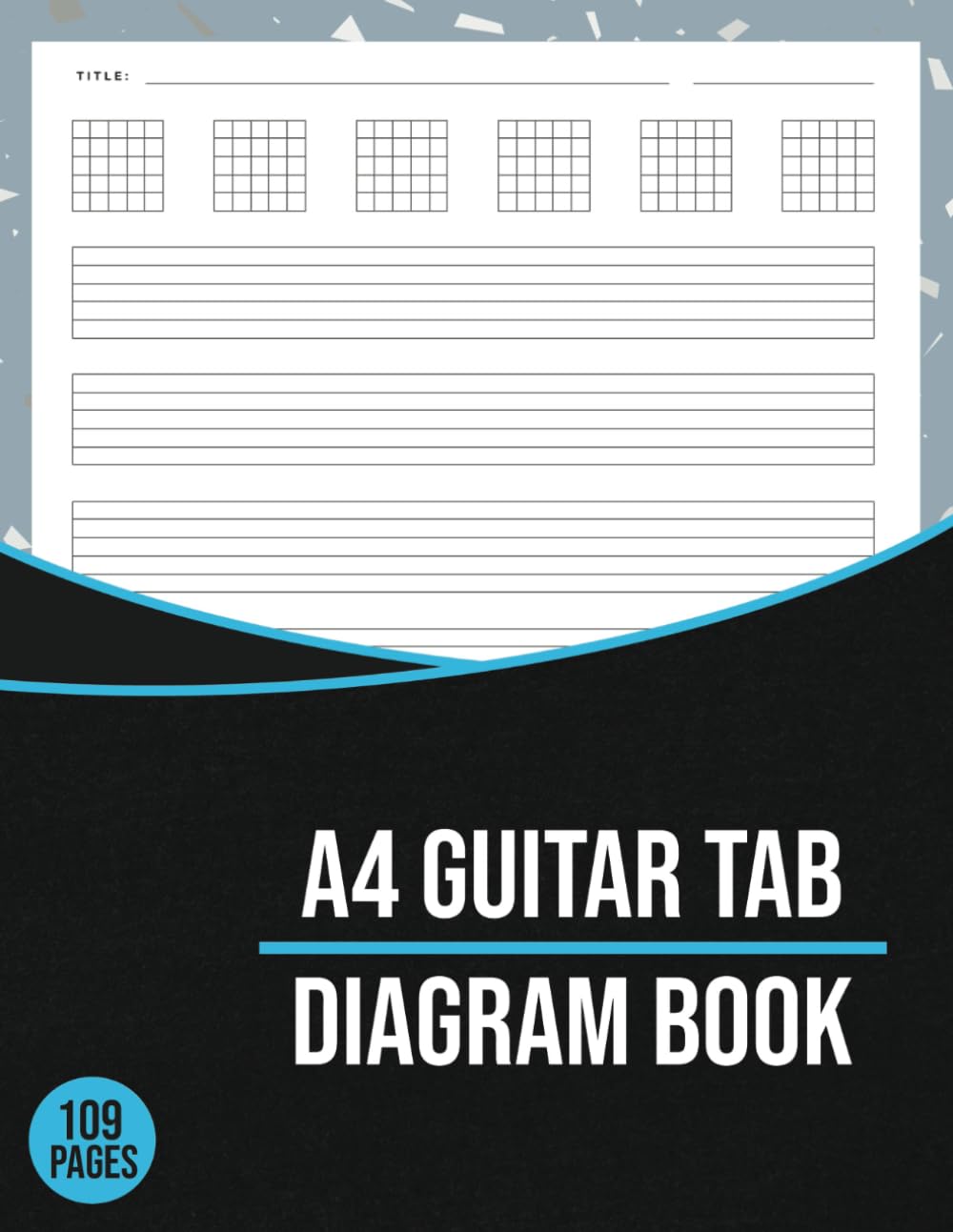 Amazon.com: Guitar Tab Diagram Book: Professional Blank Tablature Paper ...