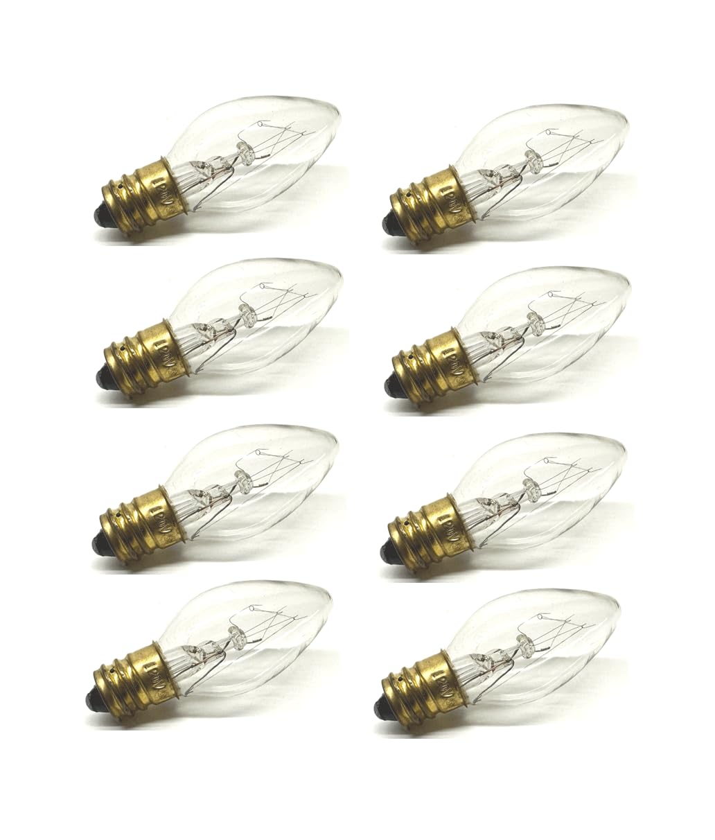 UI PRO TOOLS Clear Night Light Bulb Replacement Bulbs 5W 120V - 8 CT ...
