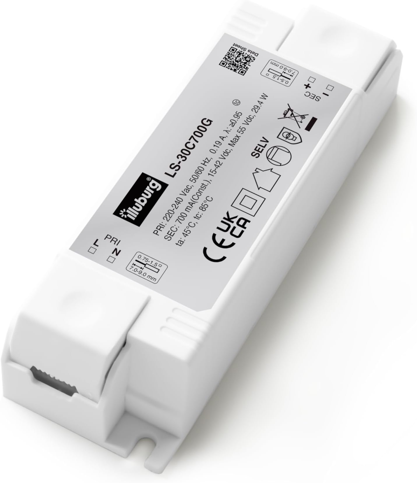 LiFud No Flicker 40W LED Light Driver 220-240V/DC 33-40V/950-1050ma ~50 ...