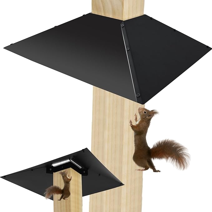 Amazon.com : Metal Squirrel Baffle for 4X4 Post, 17 Inch Square Bird ...