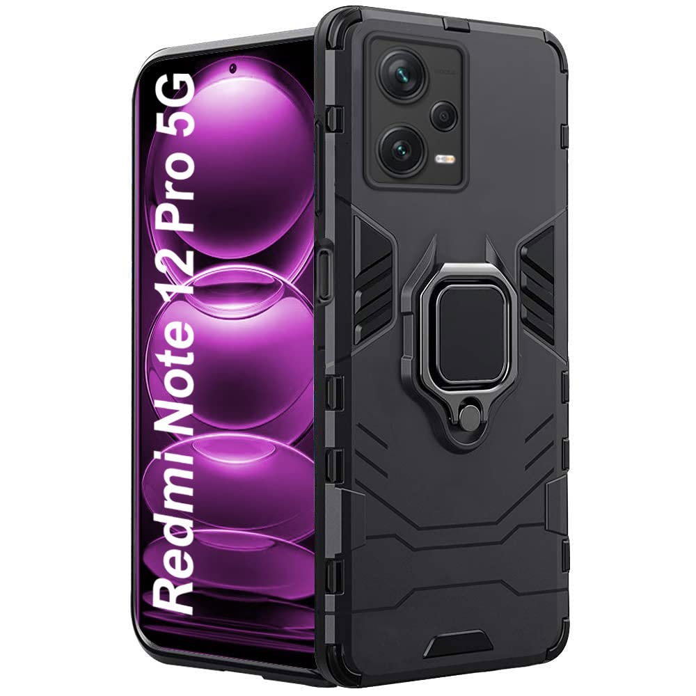 TheGiftKart Tough Armor Bumper Back Case Cover for Mi Redmi Note 12 PRO ...