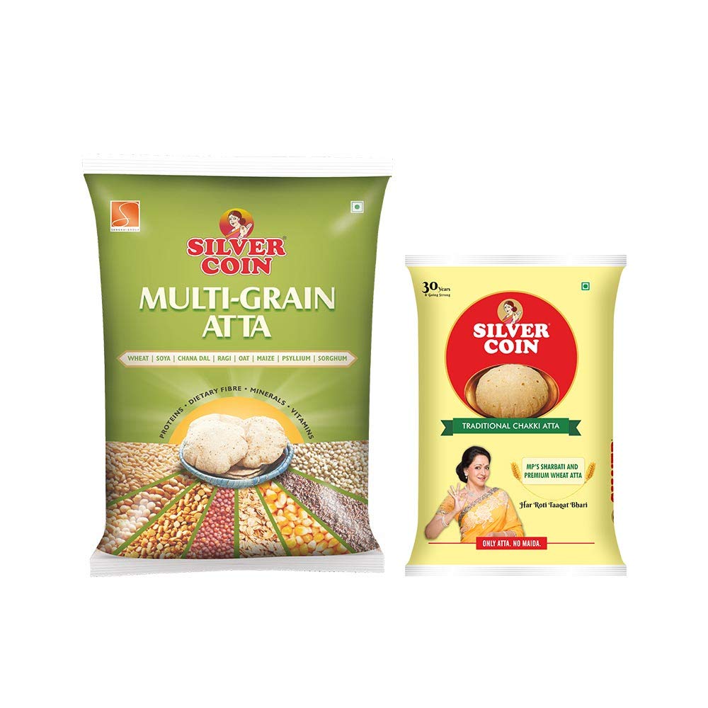 Silver Coin Atta Combo 1, 2 X 2 : Amazon.in: Grocery & Gourmet Foods